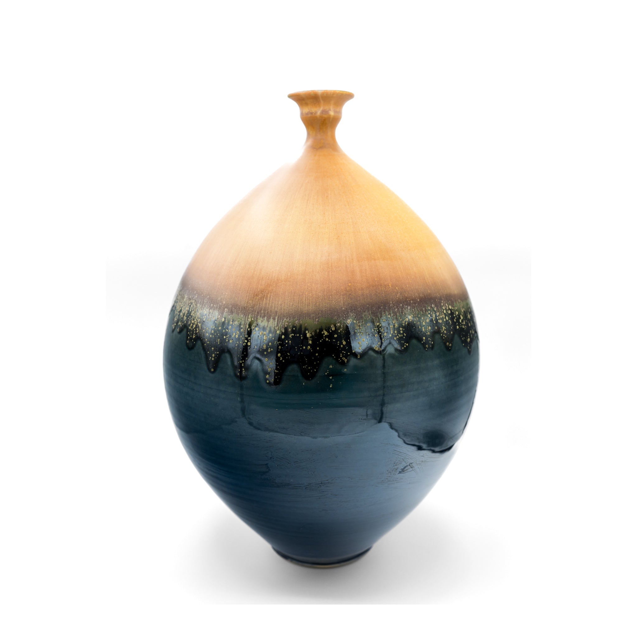 Raku Bottle by Ezra Lavinsky – Raku Gallery