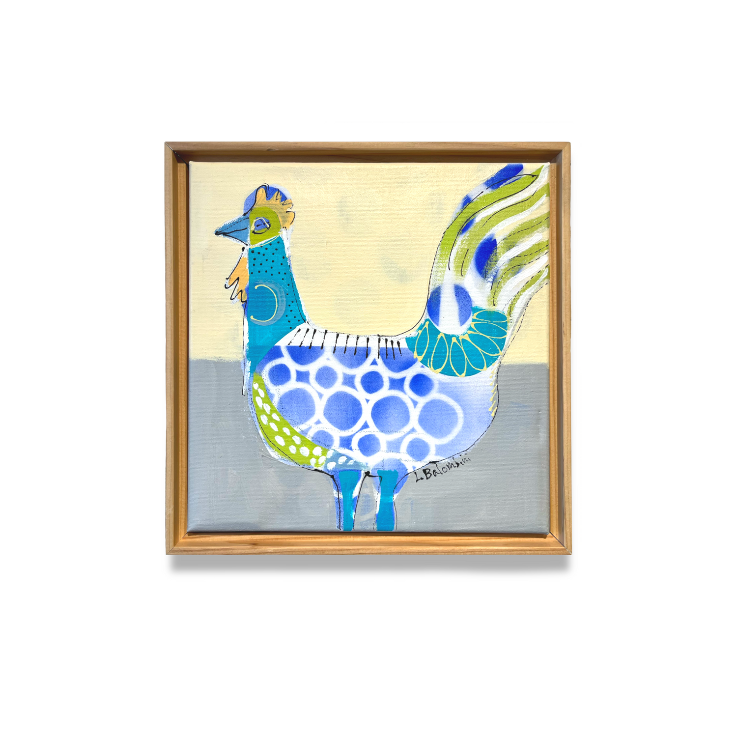 10” x 10” Chicken Paintings – Raku Gallery