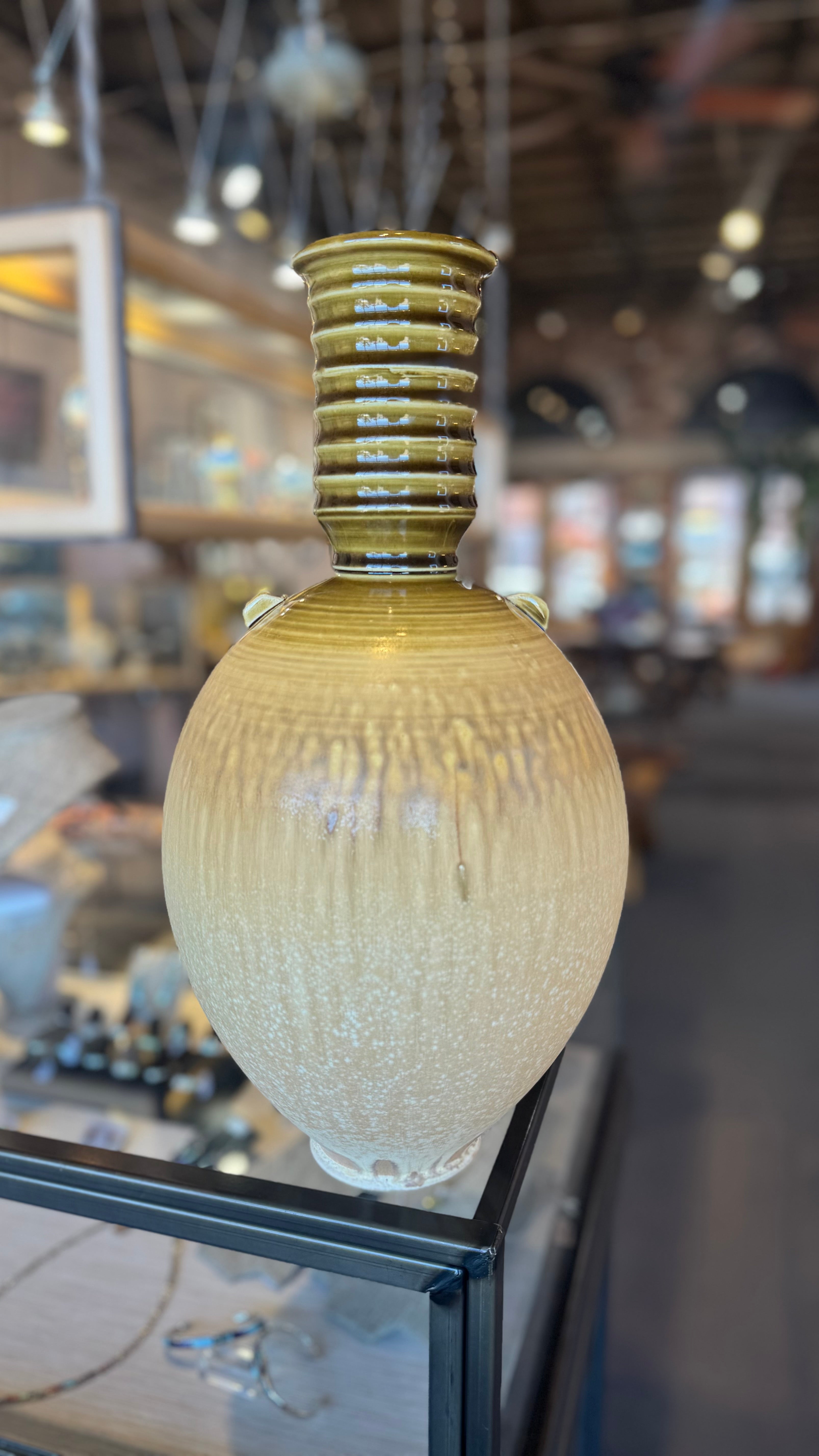 Raku Vase by Ezra Lavinsky – Raku Gallery