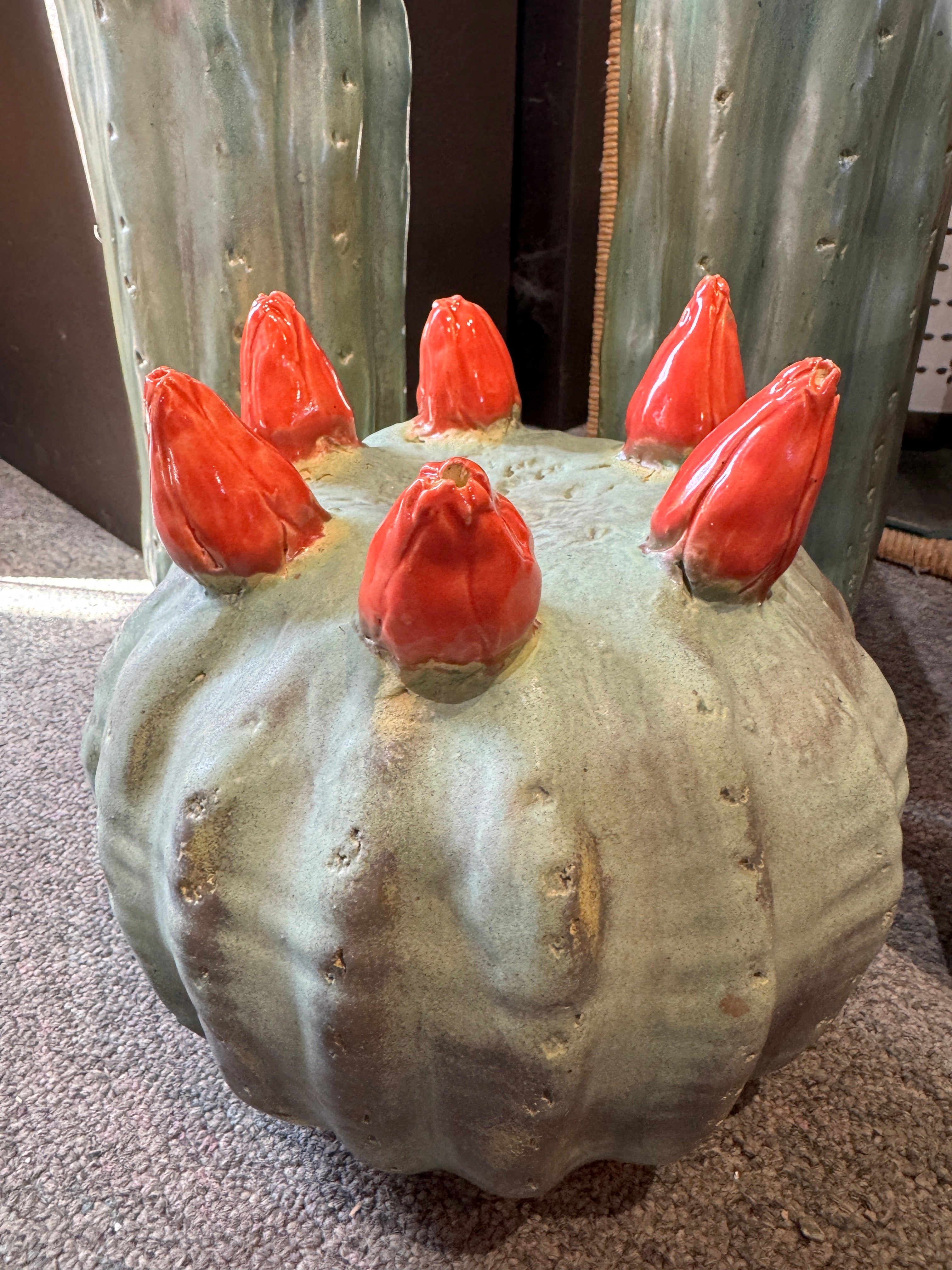 Handmade Ceramic Barrel Cactus – Raku Gallery
