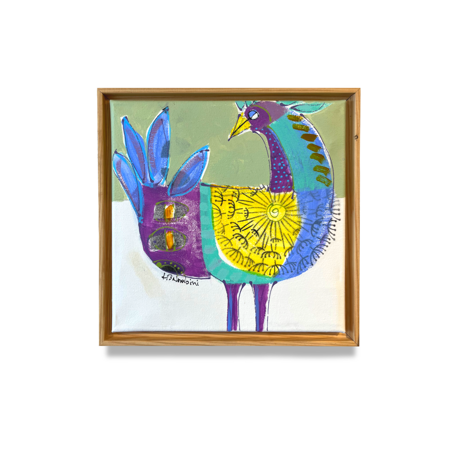 10” x 10” Chicken Paintings – Raku Gallery