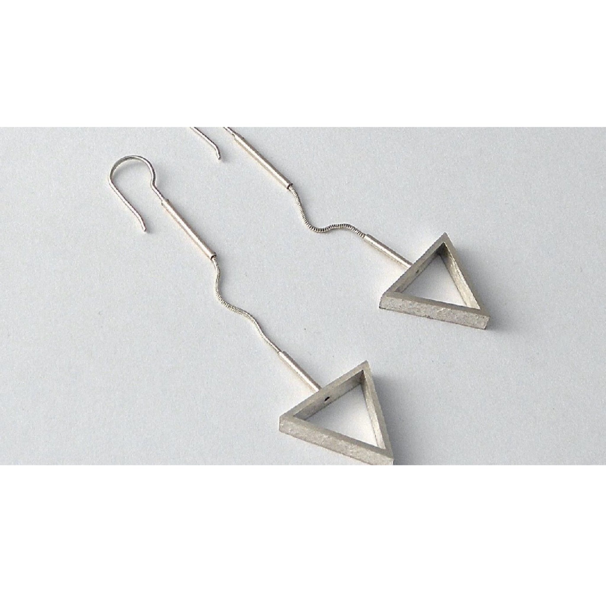 Triangle Drop Flex Earrings – Raku Gallery